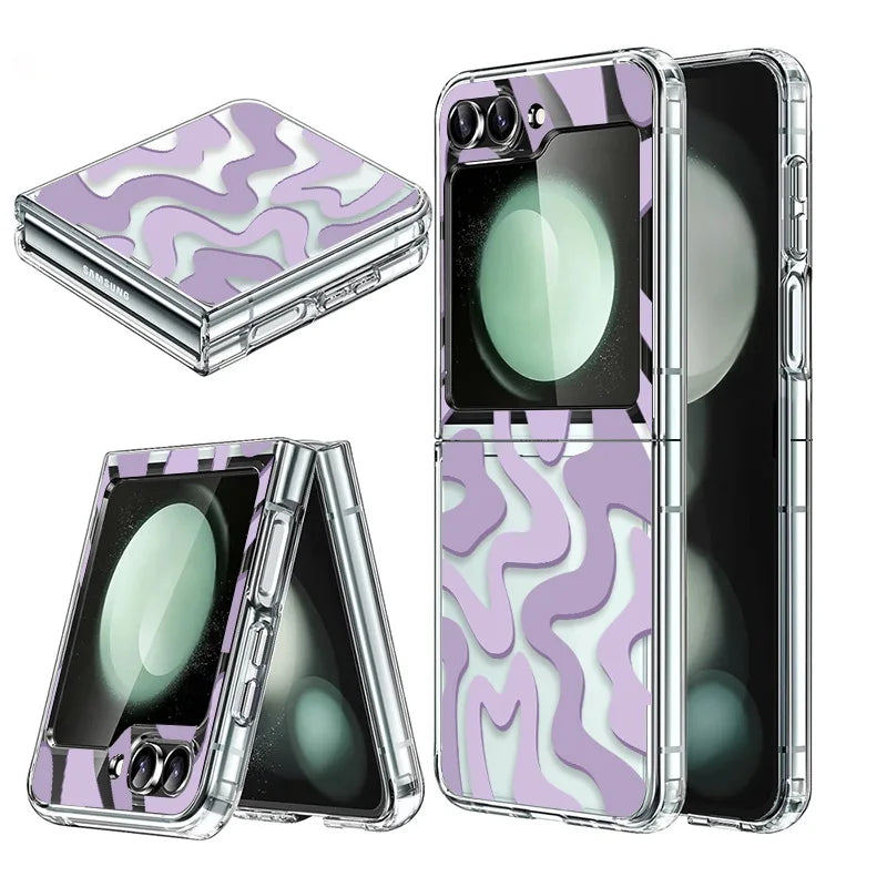 Clear Striped Samsung Flip Cases – CaseShoppe